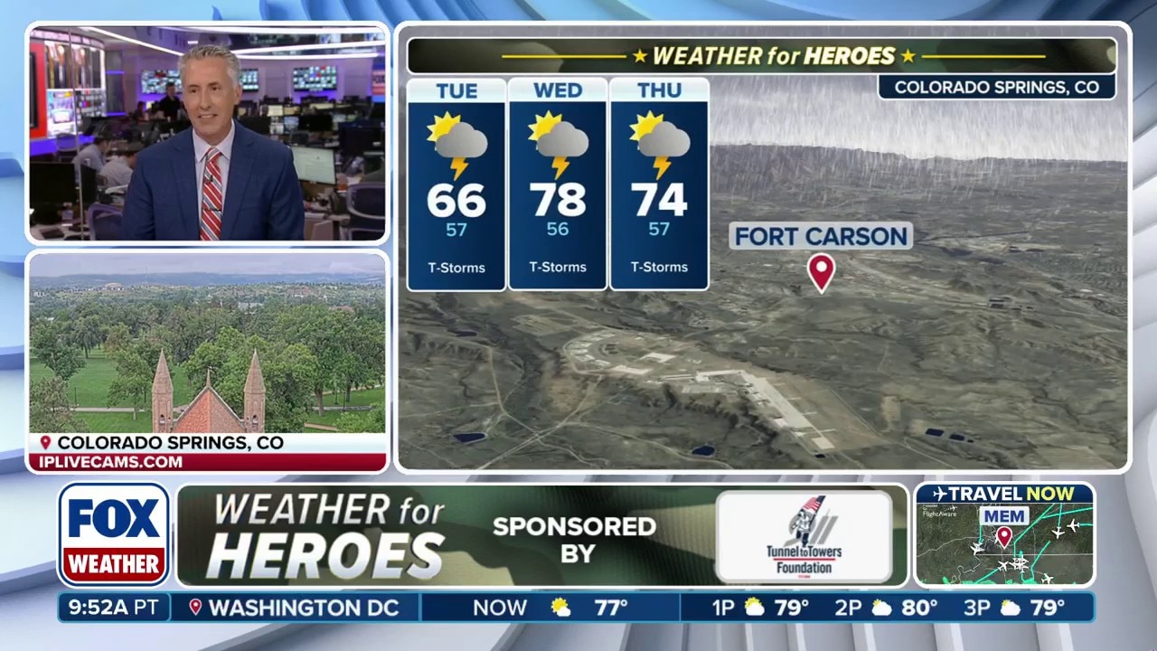 Weather for Heroes: Thunderstorms in forecast for Fort Carson, Colorado