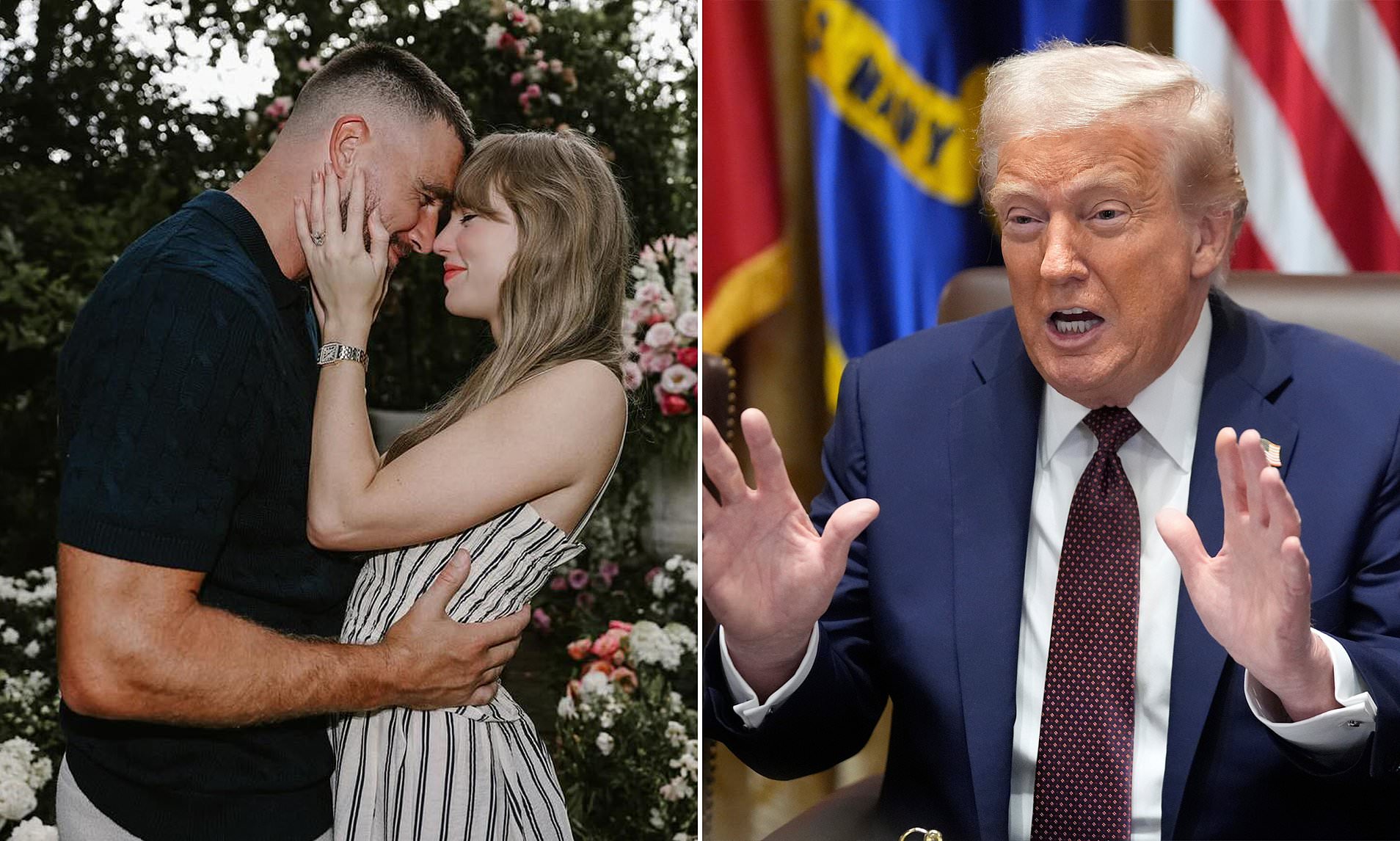 Donald Trump reacts to shock news of Taylor Swift engagement