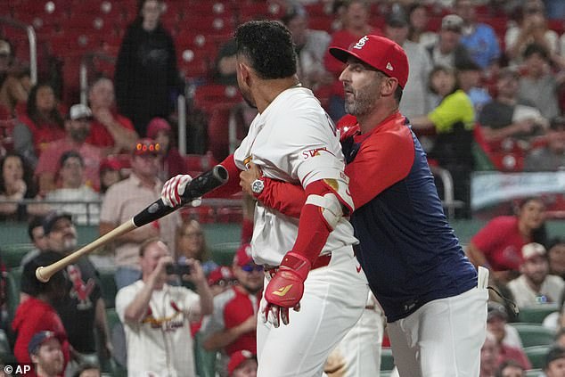 Cardinals slugger launches tirade and throws bat at umpire... but hits ...