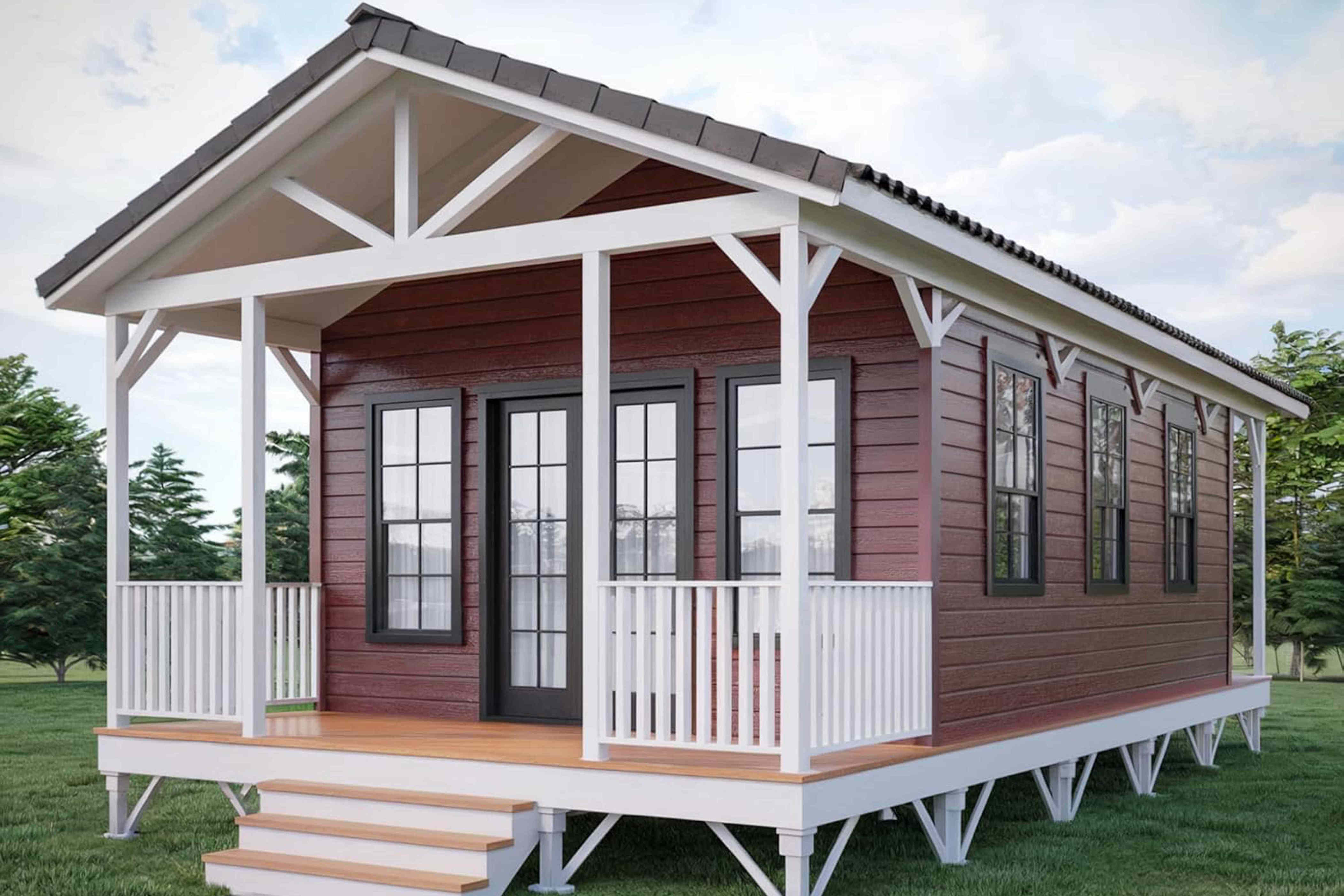 This $25K Amazon Tiny House Features Large Modern Windows and a ...