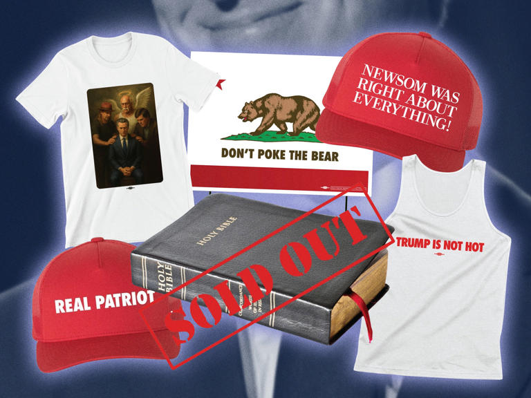 Gavin Newsom Sold $300,000 of Trump-Trolling Merch in 24 Hours