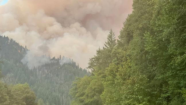 Evacuations issued as Dillon Fire explodes overnight in Siskiyou County