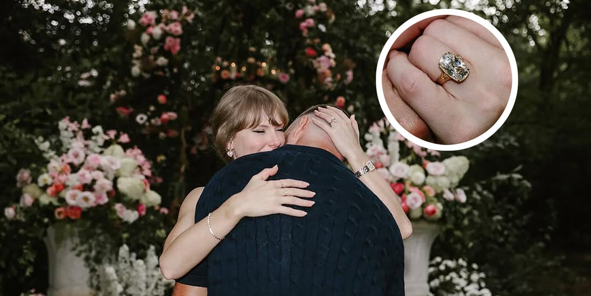 Taylor Swift Is 'Still Showing Off' Her Old Mine-Cut Diamond Engagement ...