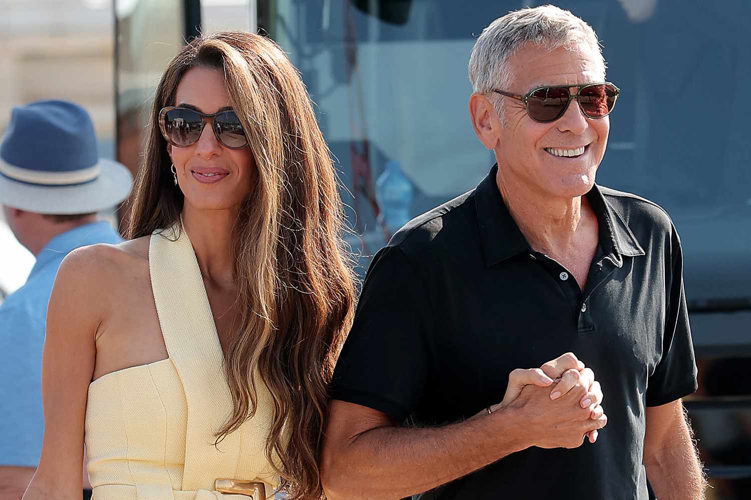 George Clooney and Wife Amal Make Glam Touchdown Ahead of Venice Film ...