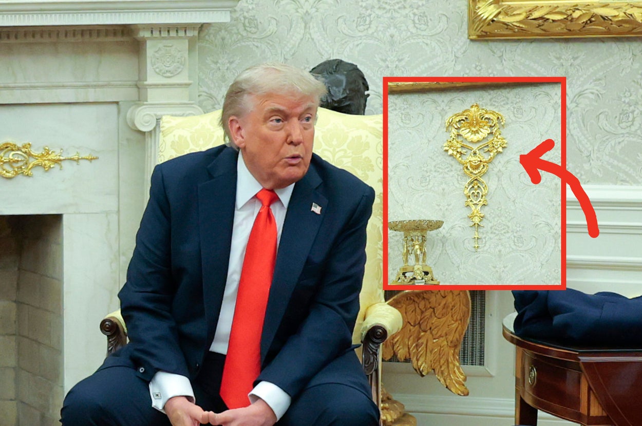 It Looks Like Some Of The "Gold" In Trump's Oval Office Is 60 Bucks ...