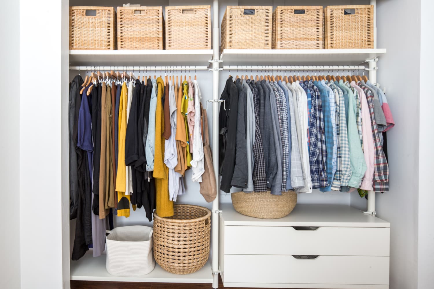 I used the "reverse hanger" hack on my closet, and it wasn't what I ...