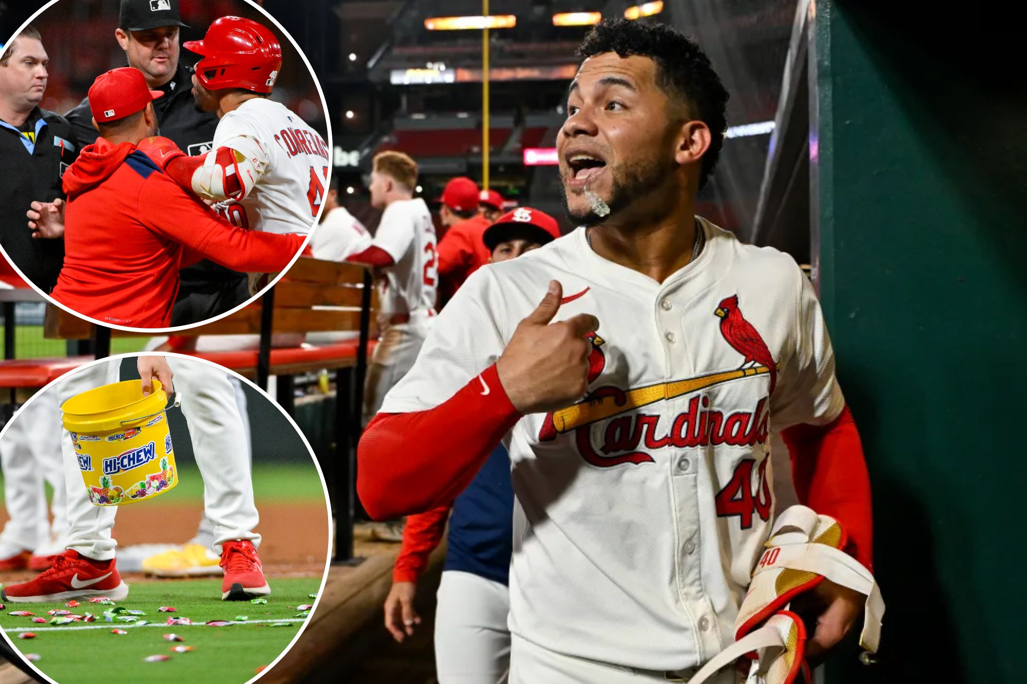 Willson Contreras suspended six games after bat and candy-throwing outburst