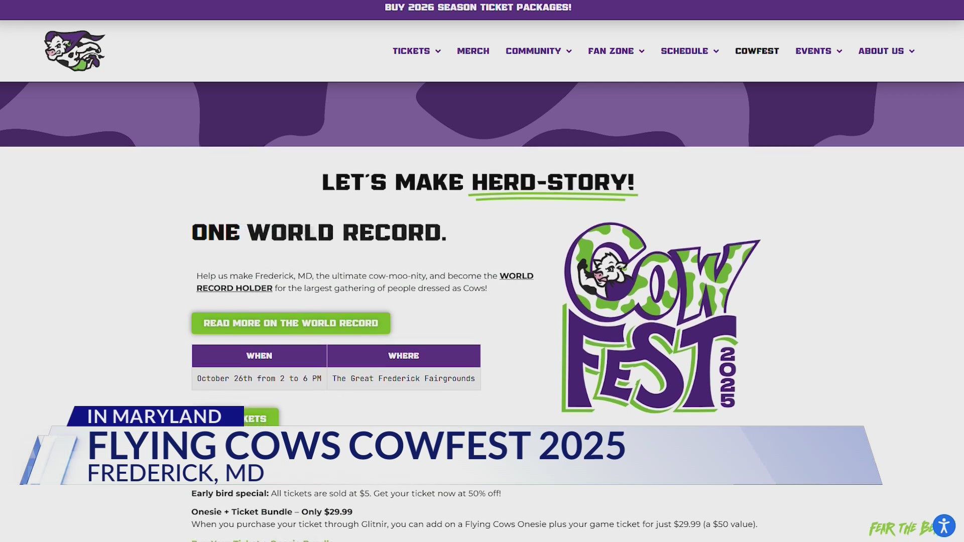 Frederick team aims to break world record for largest group dressed as cows