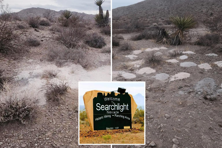 70 piles of cremated human remains mysteriously dumped in desert near ...