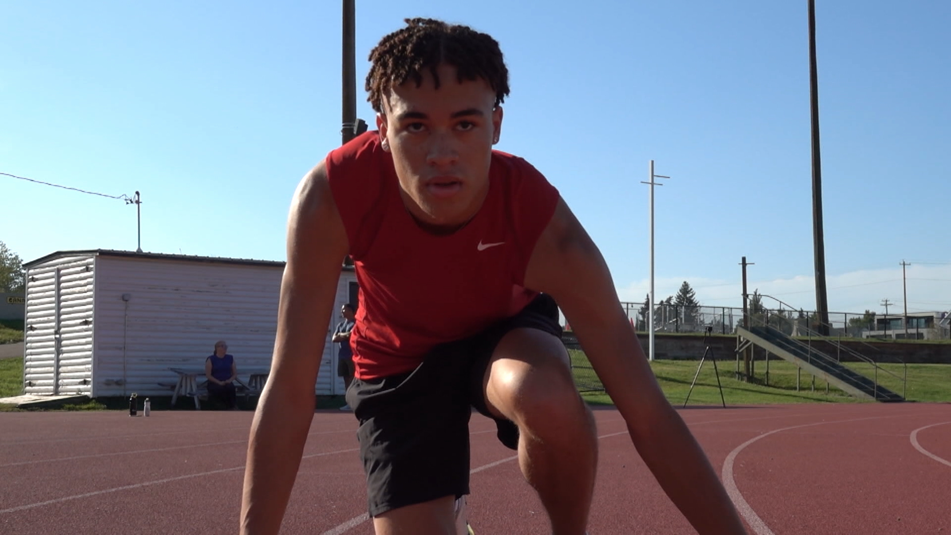 Calgary sprinter turns head on the track
