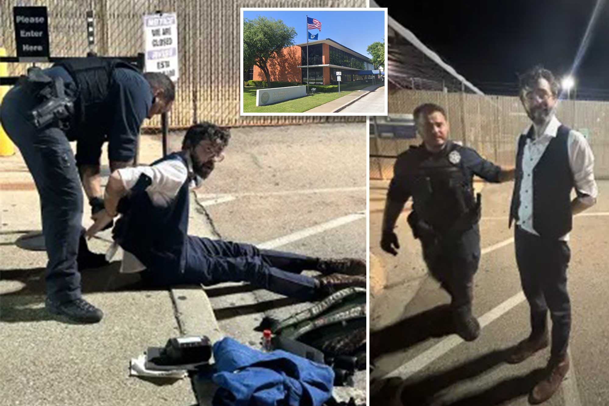 Man arrested after yelling threats at Texas ICE facility that he had a ...