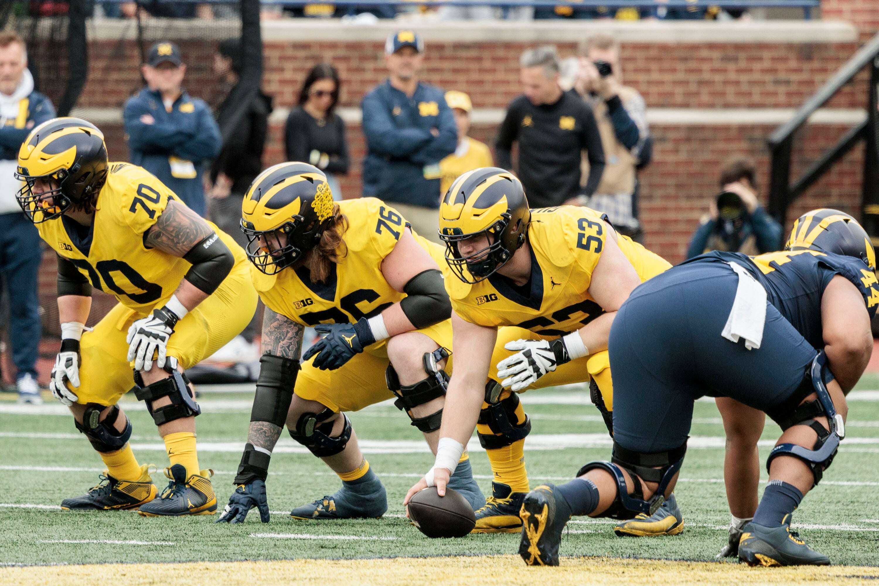 FCS transfer wins starting role along Michigan offensive line