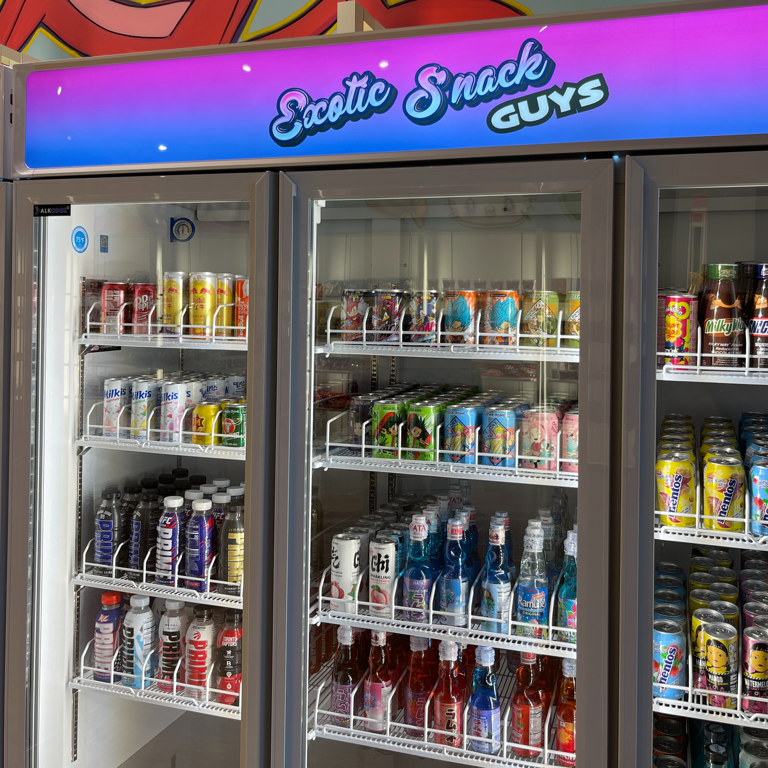 Pizza soda and giant Skittles? Rare and international snack shop now ...