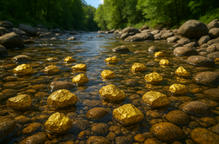 Descubrimiento del siglo: hallan un río con toneladas de oro y le ...