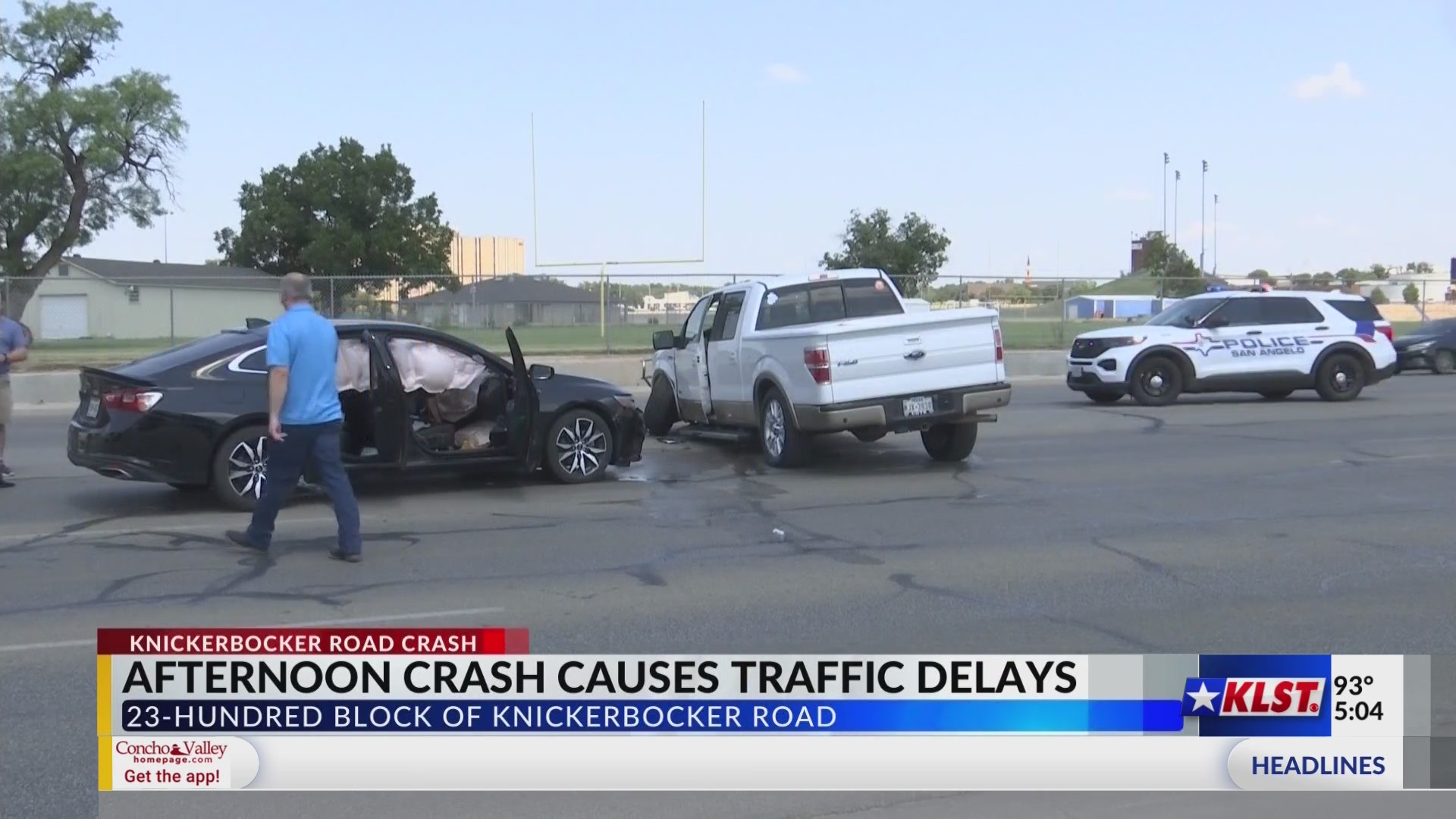Major crash: Failure to yield on Knickerbocker Road