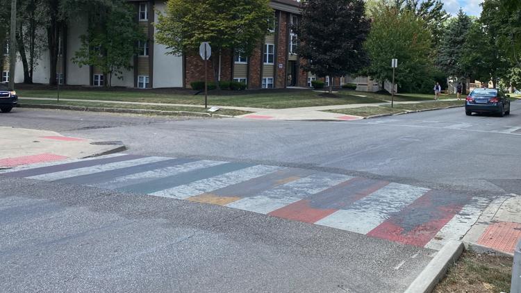City says rainbow crosswalk on Lane Avenue that was vandalized is part ...