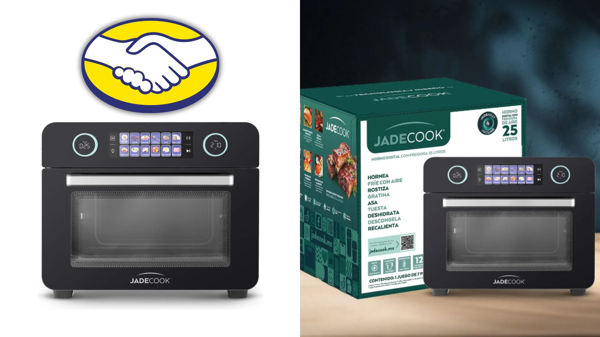 Oferta en Mercado Libre: Horno Eléctrico Jade Cook Digital con Freidora ...