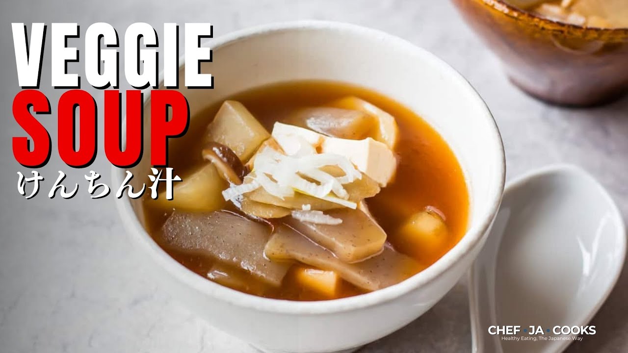 Traditional Japanese Vegan Vegetable Soup | Kenchin Jiru