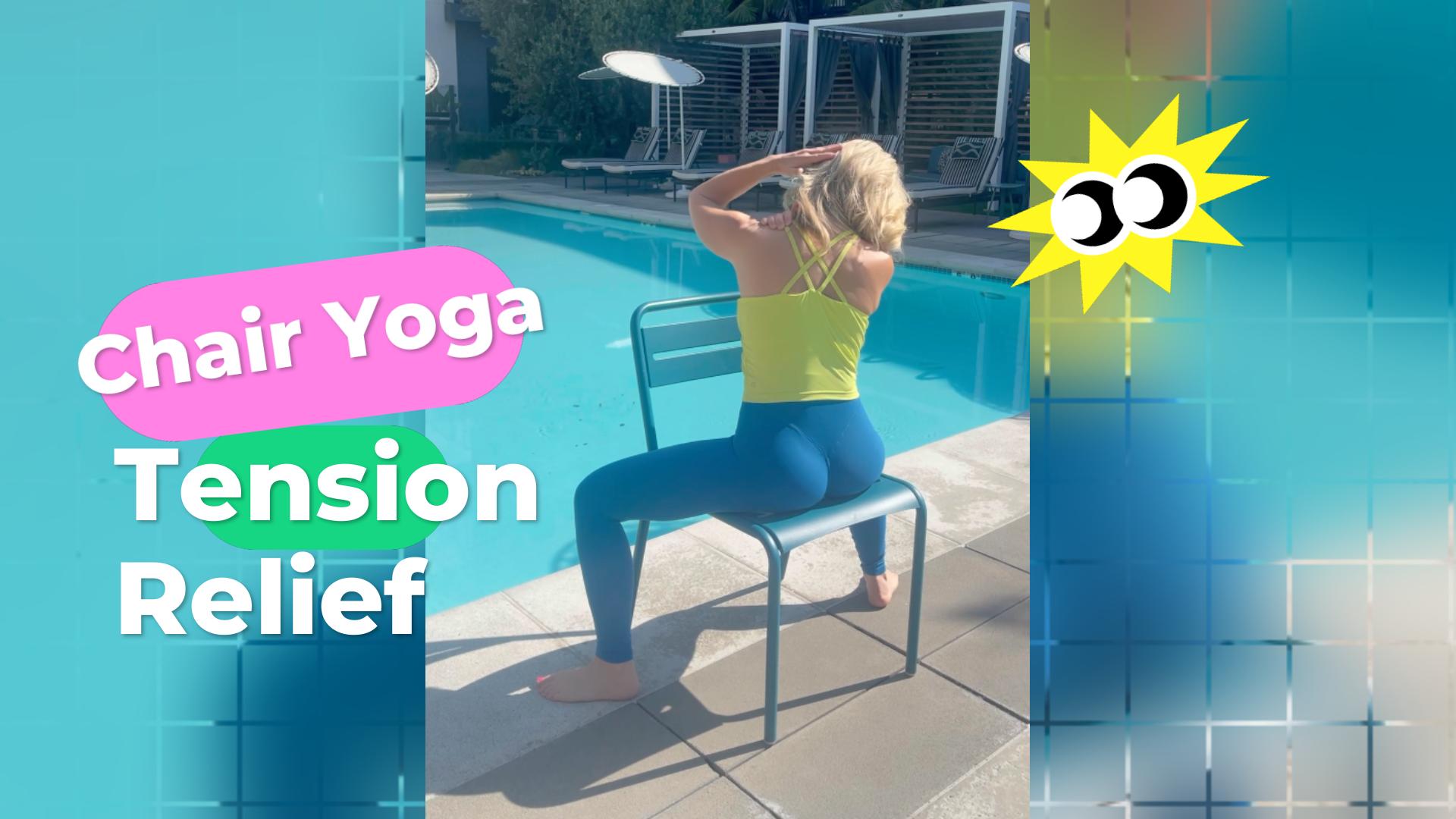 Chair Yoga Stretch for Upper Back Relief | Quick Tension Release