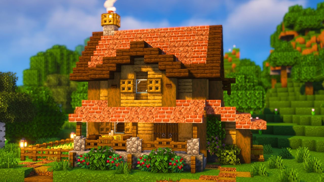 Starter House Design for Survival Minecraft