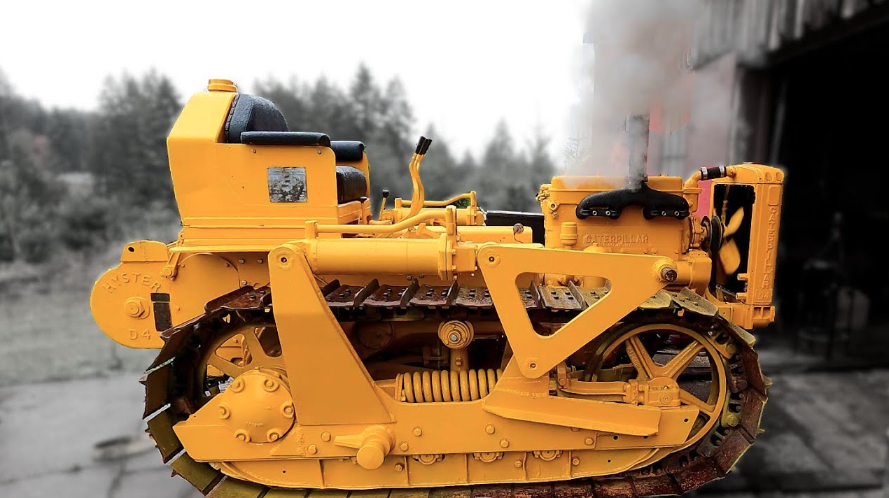 First Start of the Caterpillar D4 Dozer After 16 Months of Work!