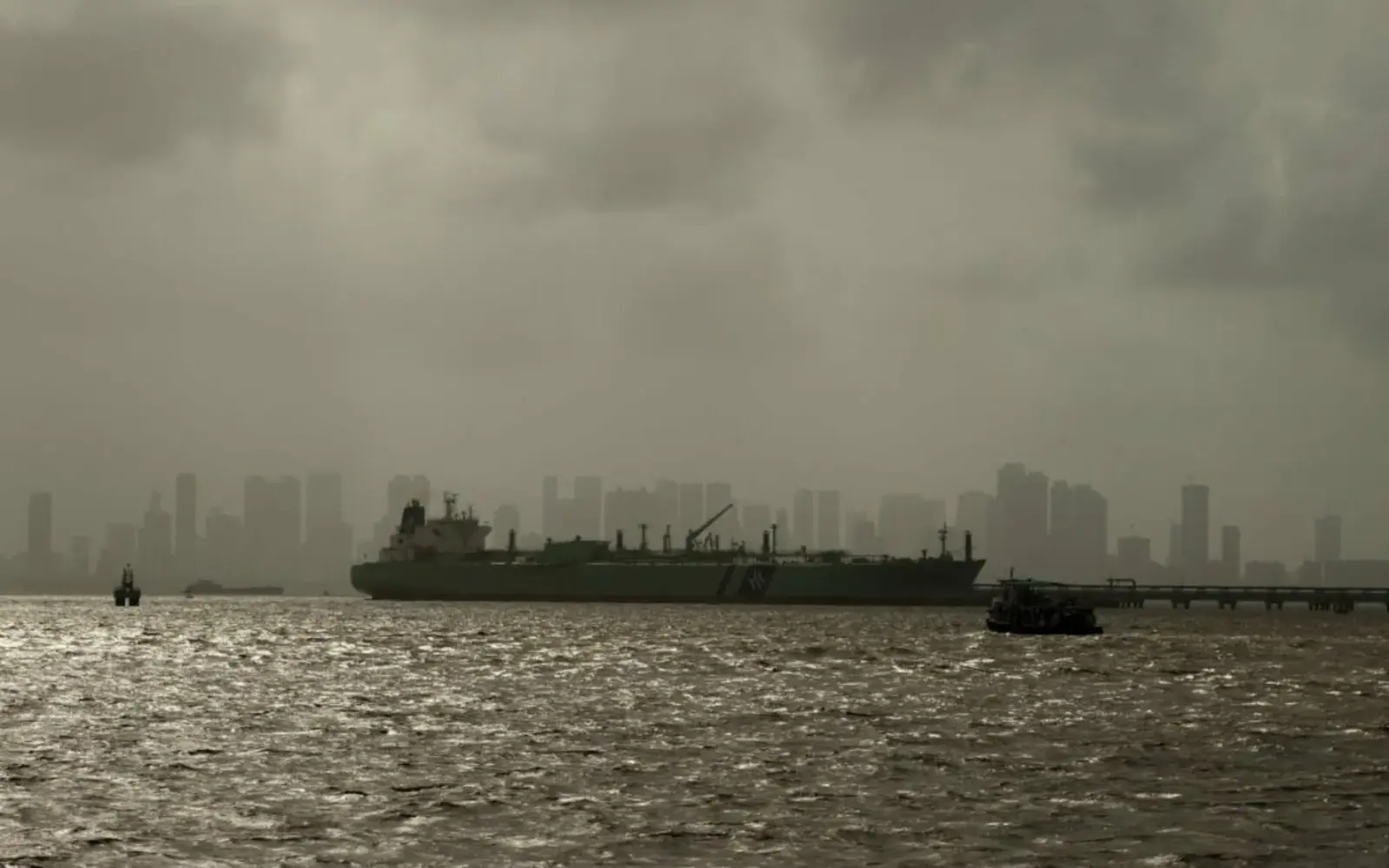 Dark ship appears to transfer sanctioned Russian LNG off Malaysia