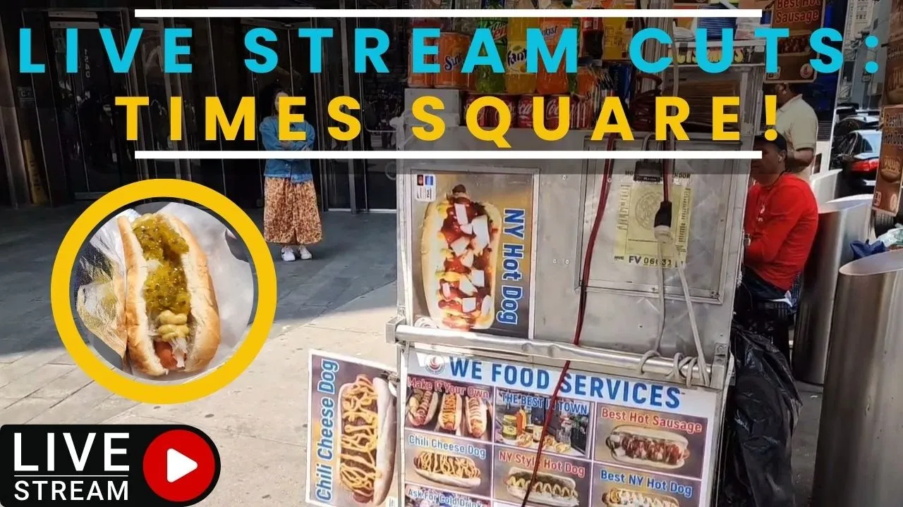 The Ultimate Hot Dog Walk in Times Square - Best NYC Street Food Moments