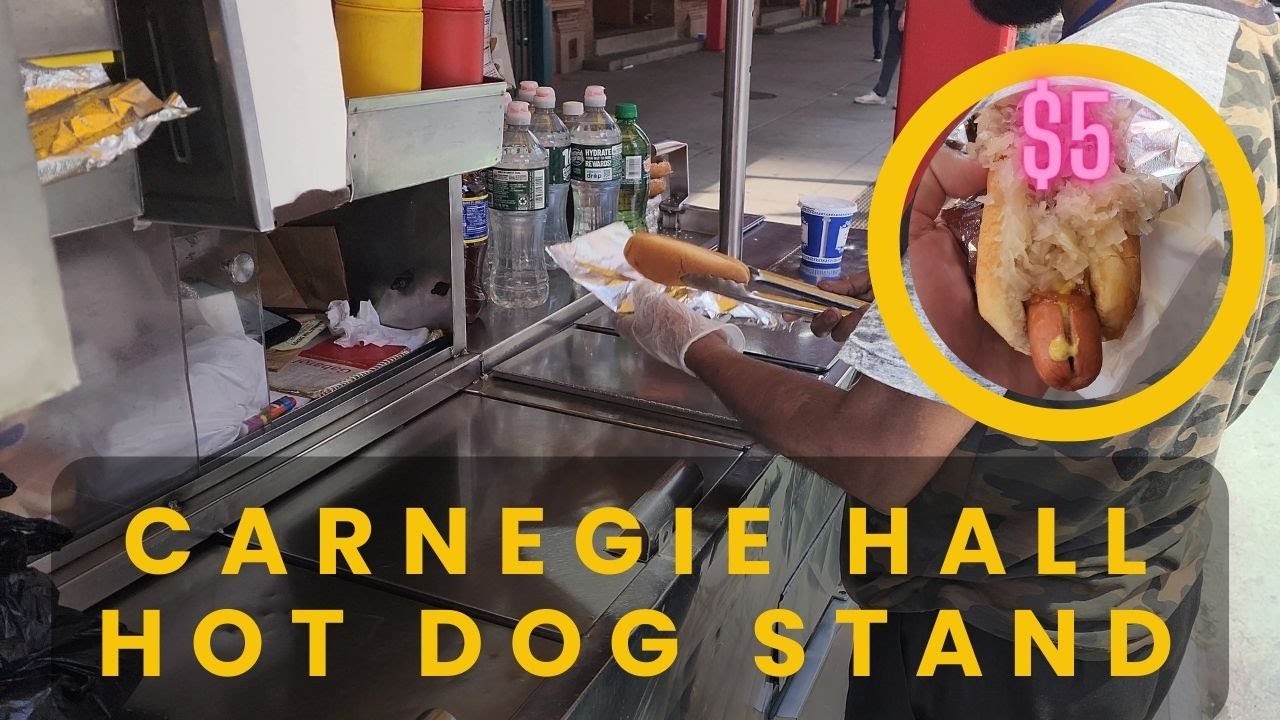 Carnegie Hall Hot Dog Stand - NYC Hot Dog Stands