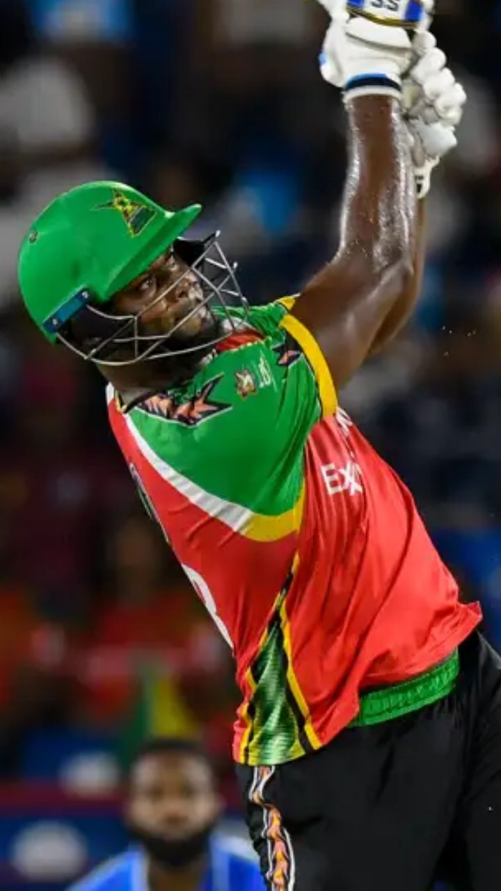 RCB’s Romario Shepherd makes CPL history with 22 runs in one ball