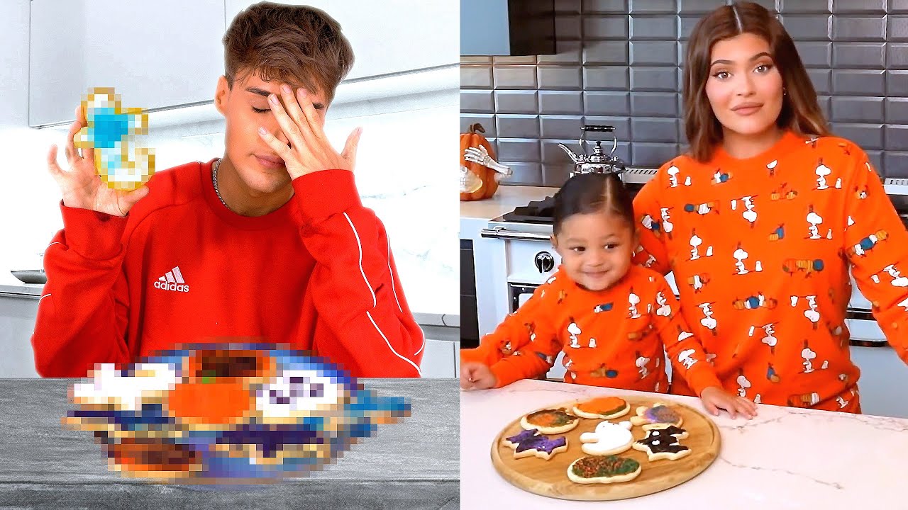 Trying Kylie Jenner’s festive Halloween cookie recipe today