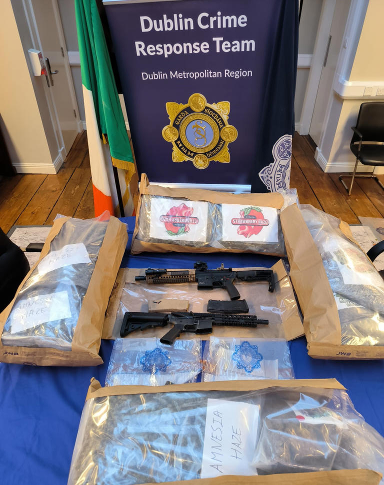 ‘Military-style’ assault rifles and drugs valued at almost 775,000 euro ...