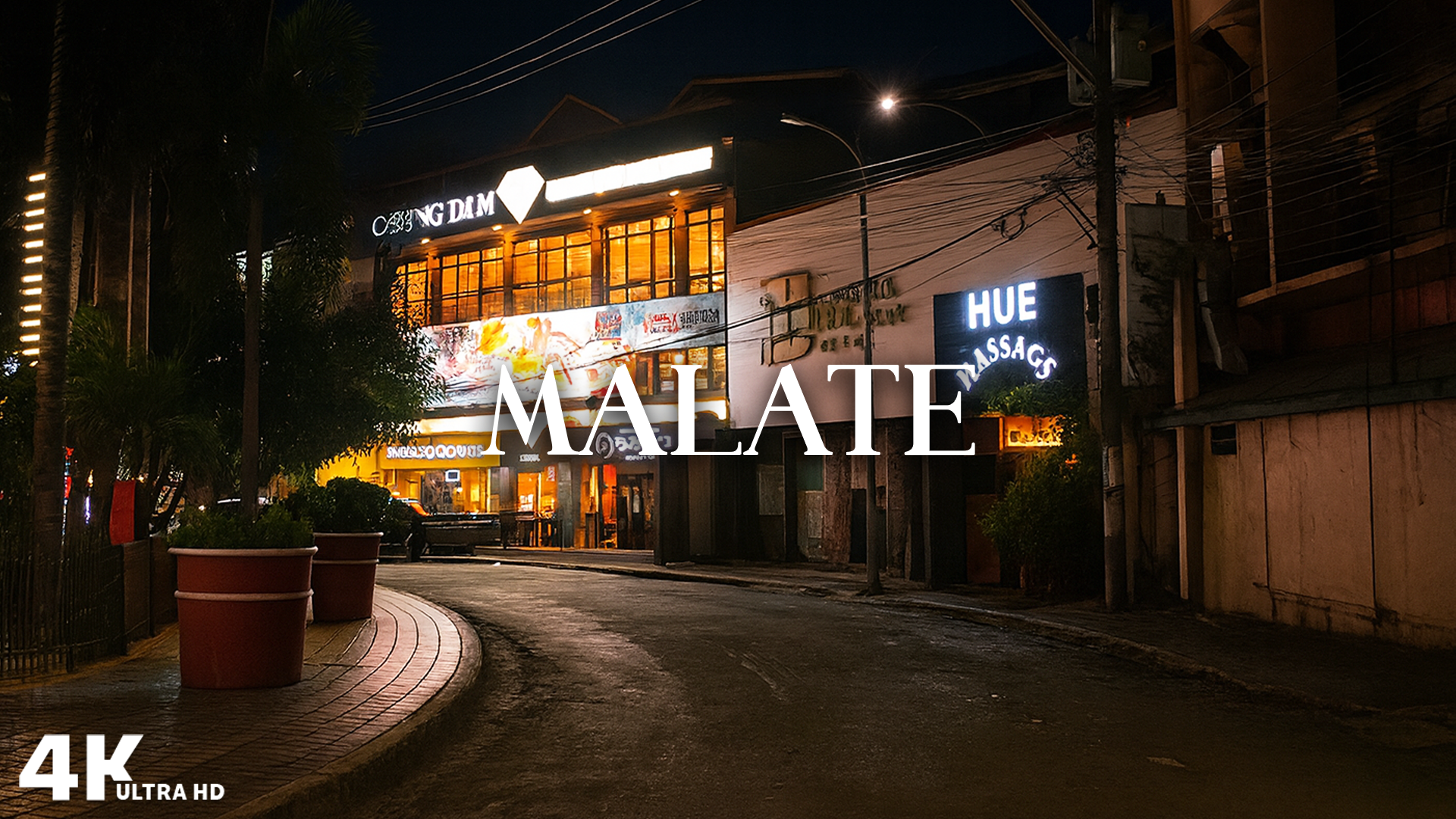 Philippines – Night Atmosphere in Malate, Manila (4K)