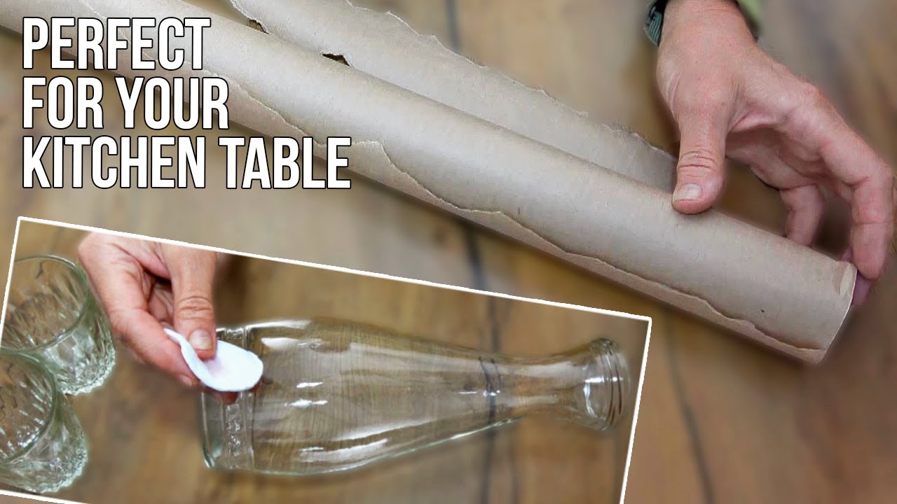 Bottle and Paper DIY Craft Project