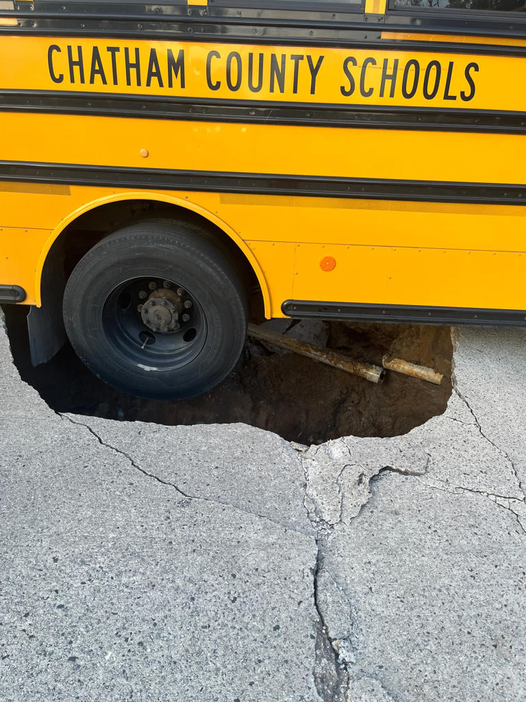 City cites cause of roadway cave-in under school bus in Savannah