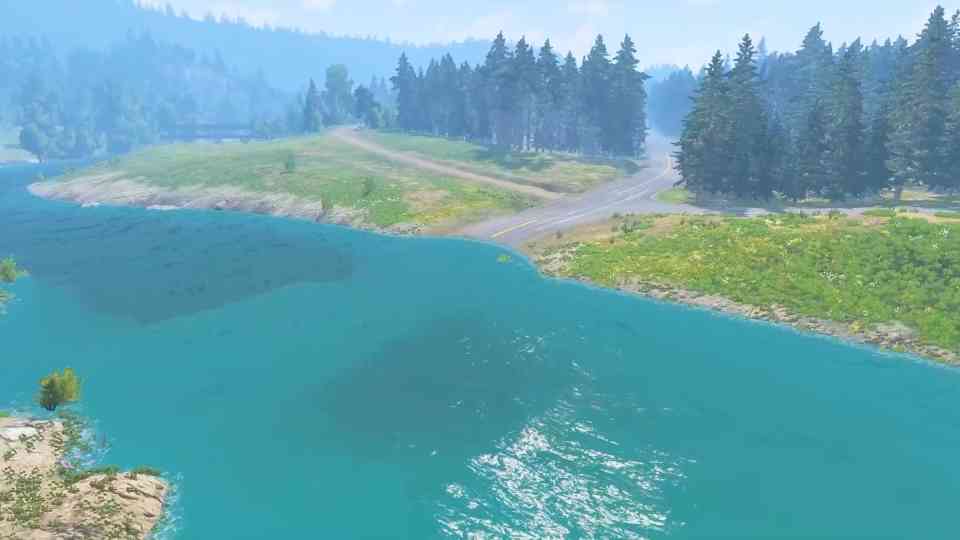 Megalodon Car vs Deep Water - Flatbed Trailer Tractor and Crane Truck ...