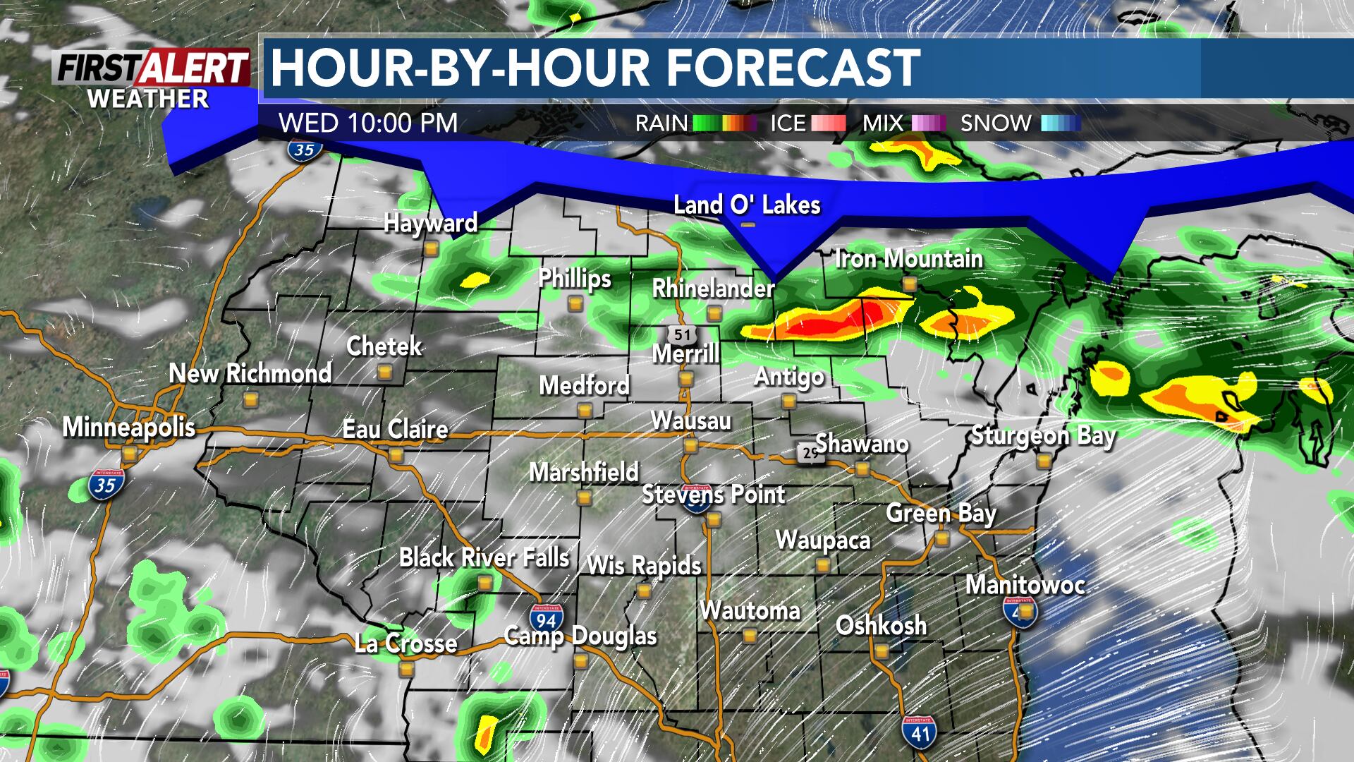 Partly to mostly cloudy Wednesday, late showers and storms