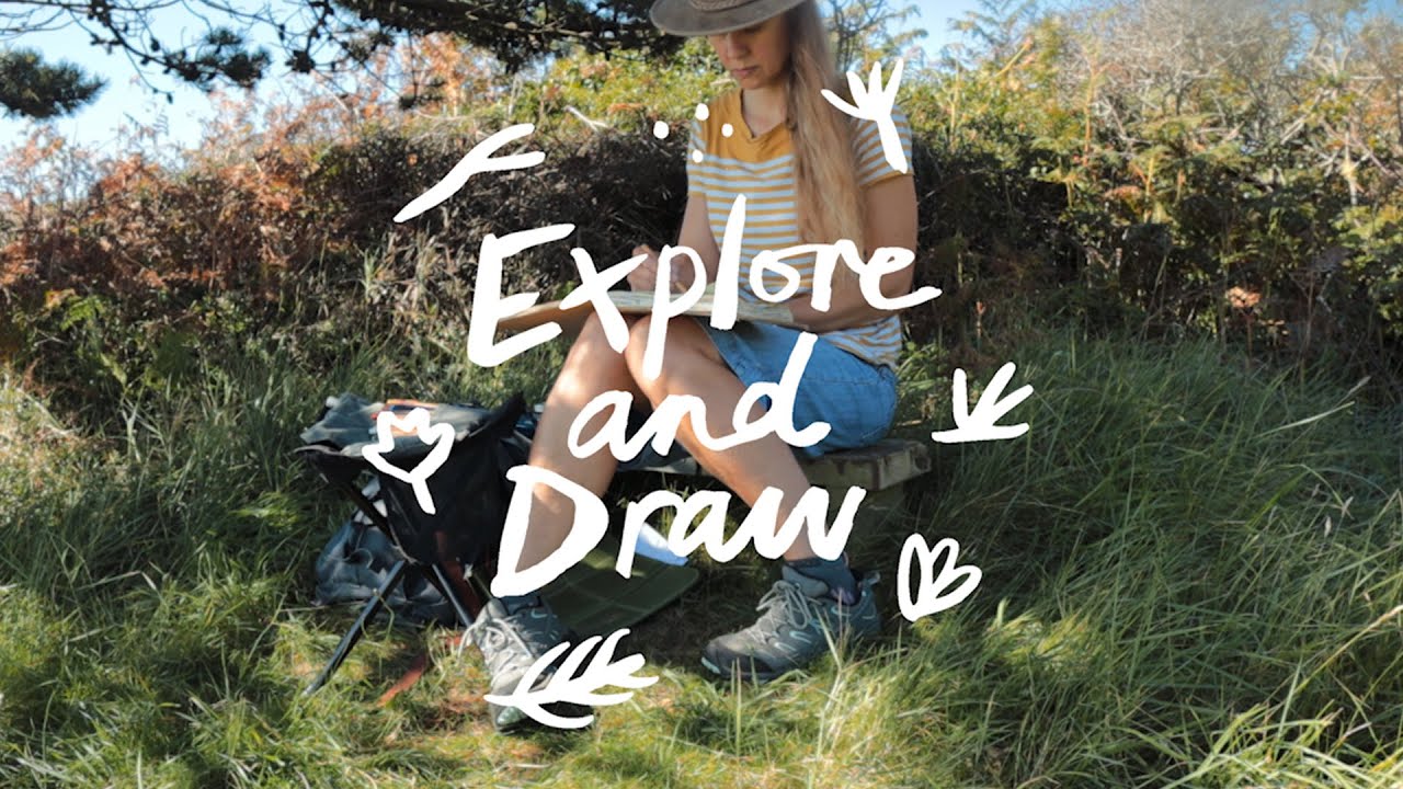 Sketching by the Sea – Drawing Outdoors Under a Tree