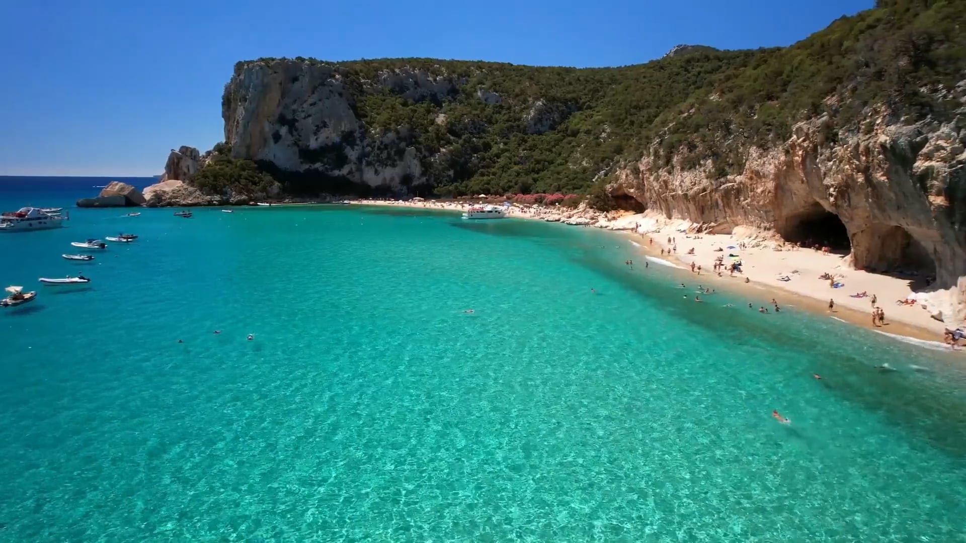 Drone Flight Over Sardinia's Cala Luna: Stunning Seascapes Revealed