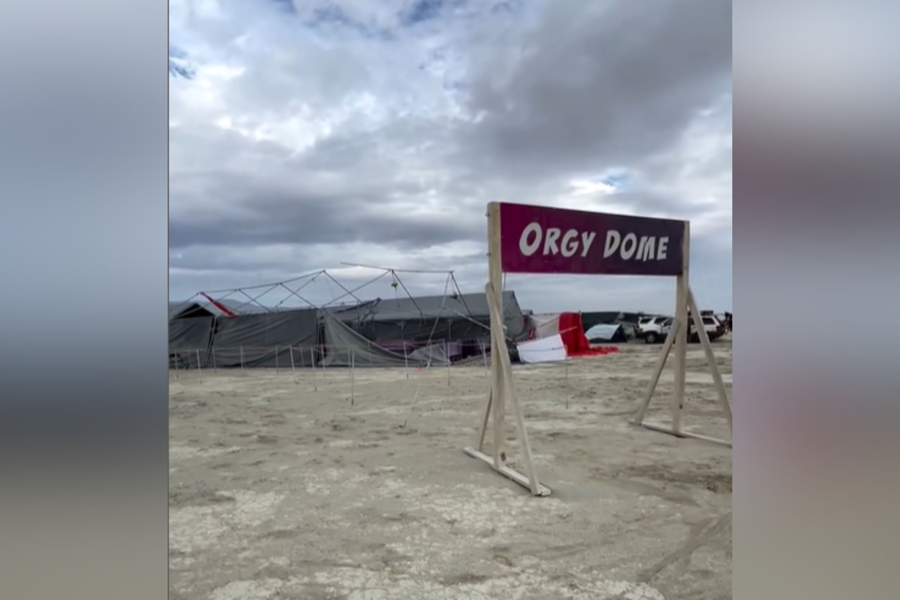 Burning Man "Orgy Dome" destroyed by storms