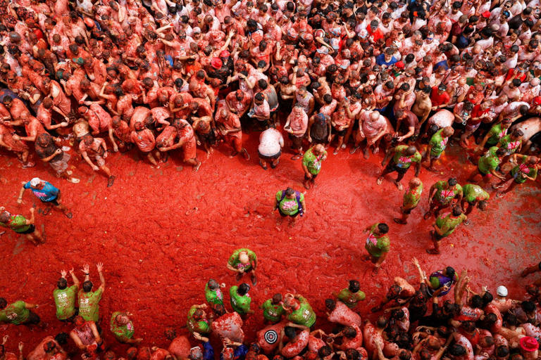 La Tomatina celebrates 80 years of tomato-fuelled chaos at fruit ...