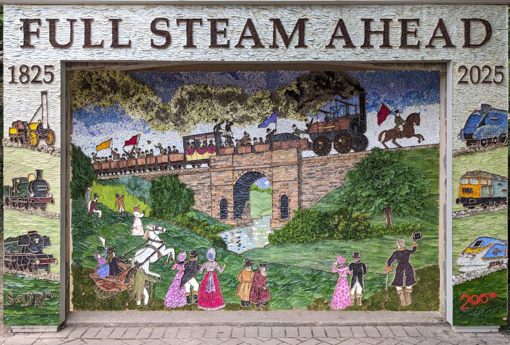 Holymoorside Well Dressings celebrate 200 years of Steam Railways and ...