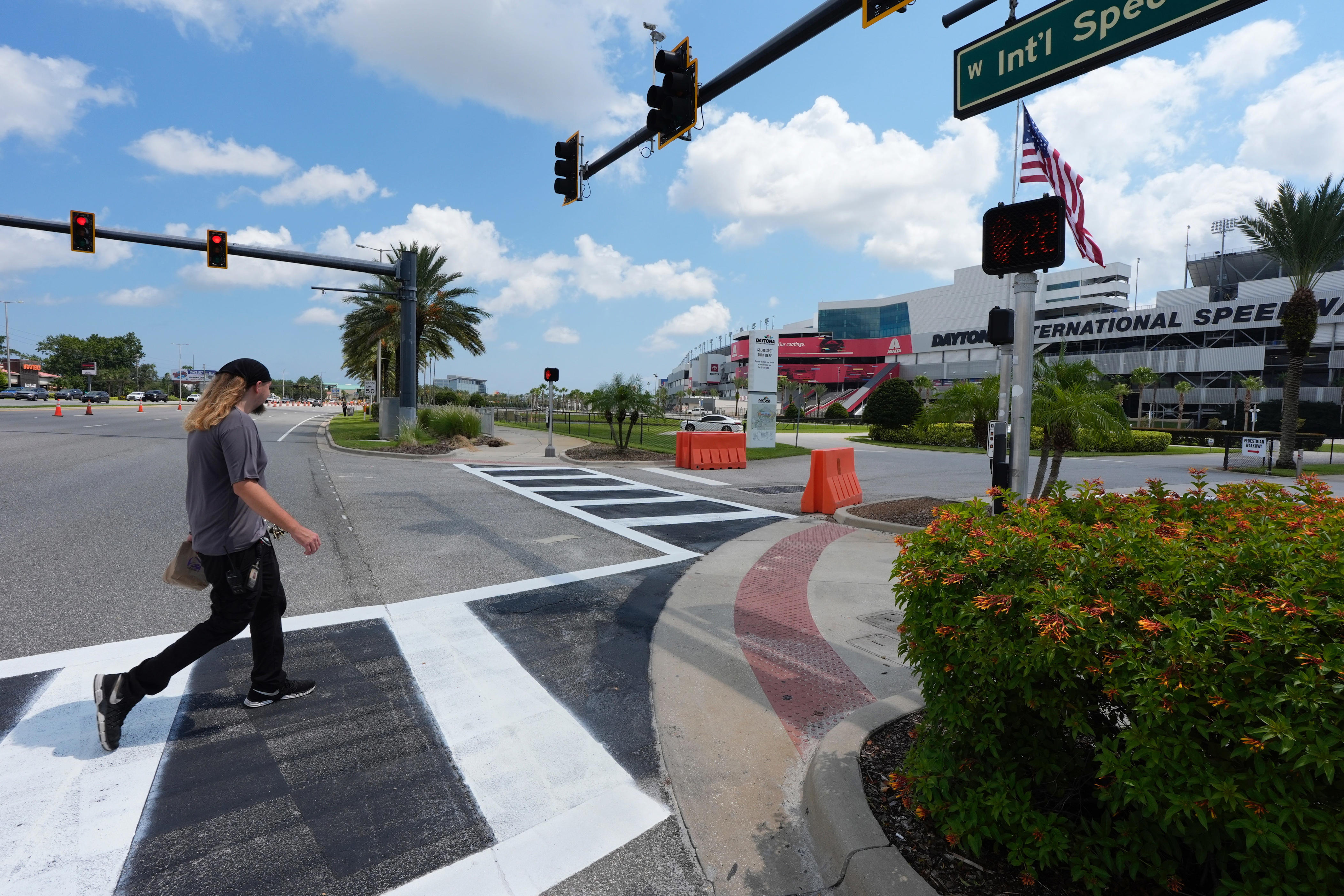 State paints over checkered flag crosswalks at NASCAR headquarters in ...