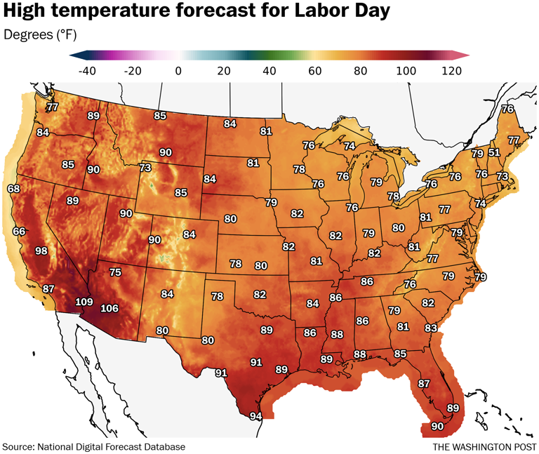 Here’s where it will feel like fall — and where summer holds on — for ...