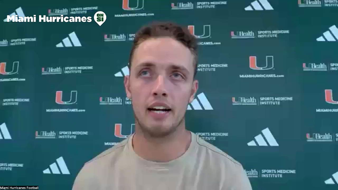 Miami Hurricanes Quarterback Carson Beck Looks Ahead to the Season