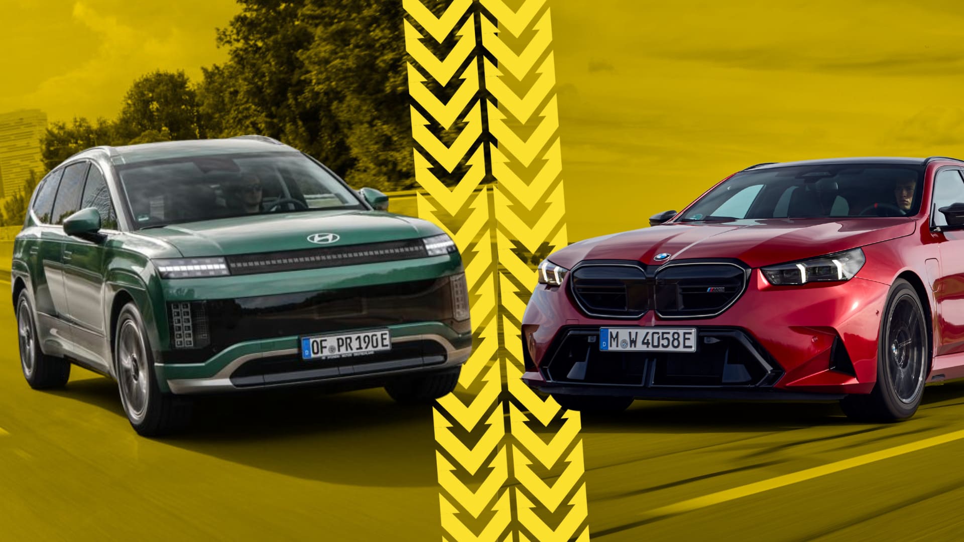 Hyundai IONIQ 9 vs BMW M5 Touring, Futuro vs Furia