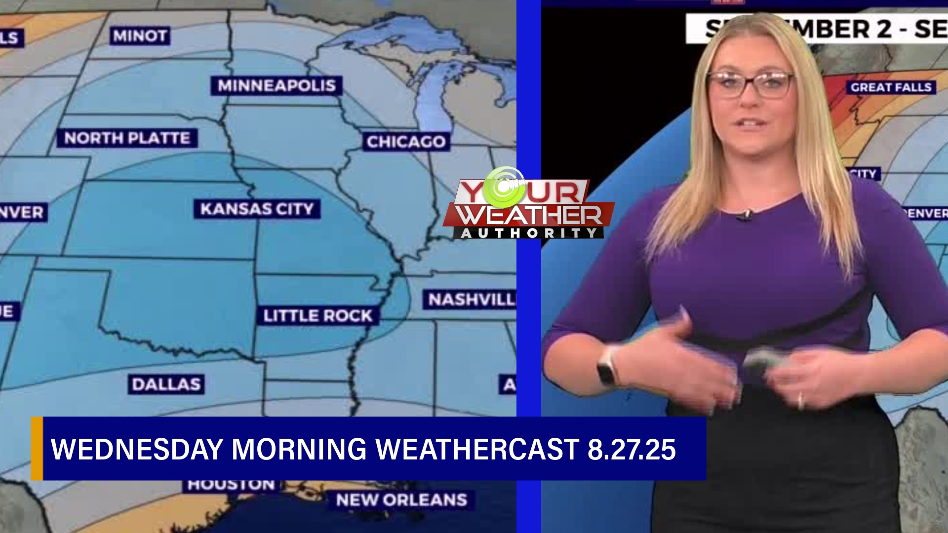 Wednesday morning weathercast 8.27.25