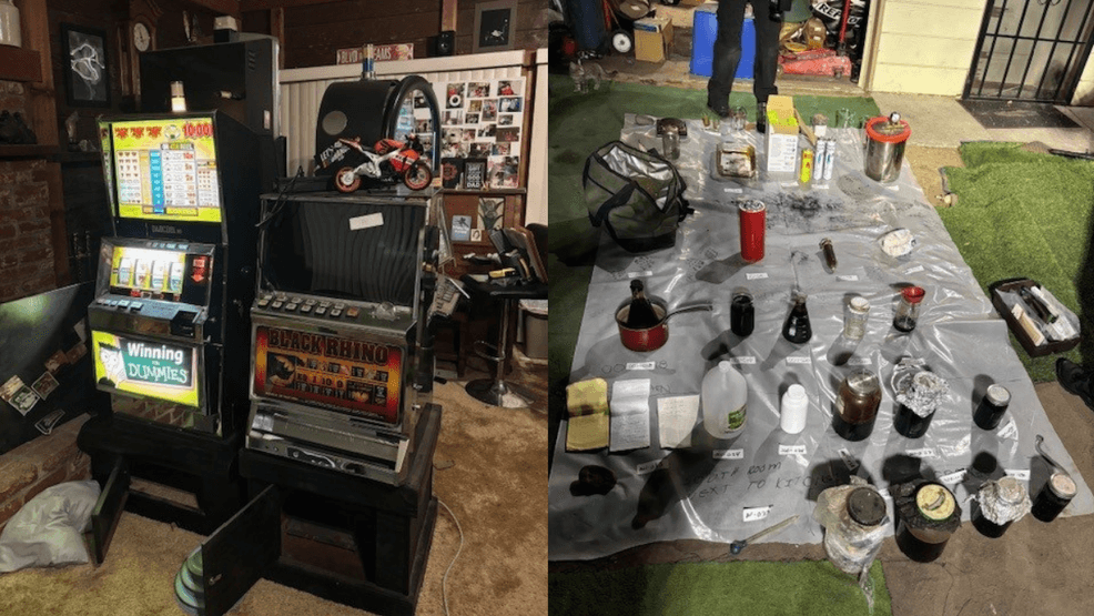 "Illegal casino" and drug labs uncovered in Fresno home raid