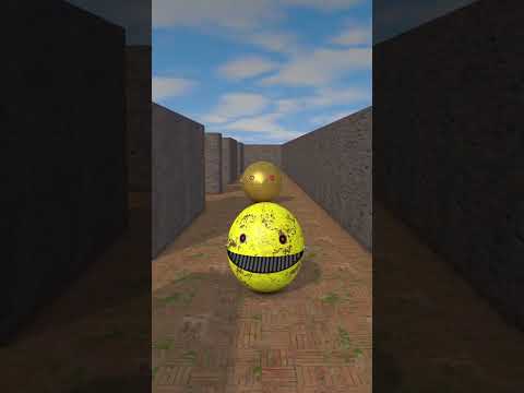 Robot Pacman vs toxic super mushroom #Shorts