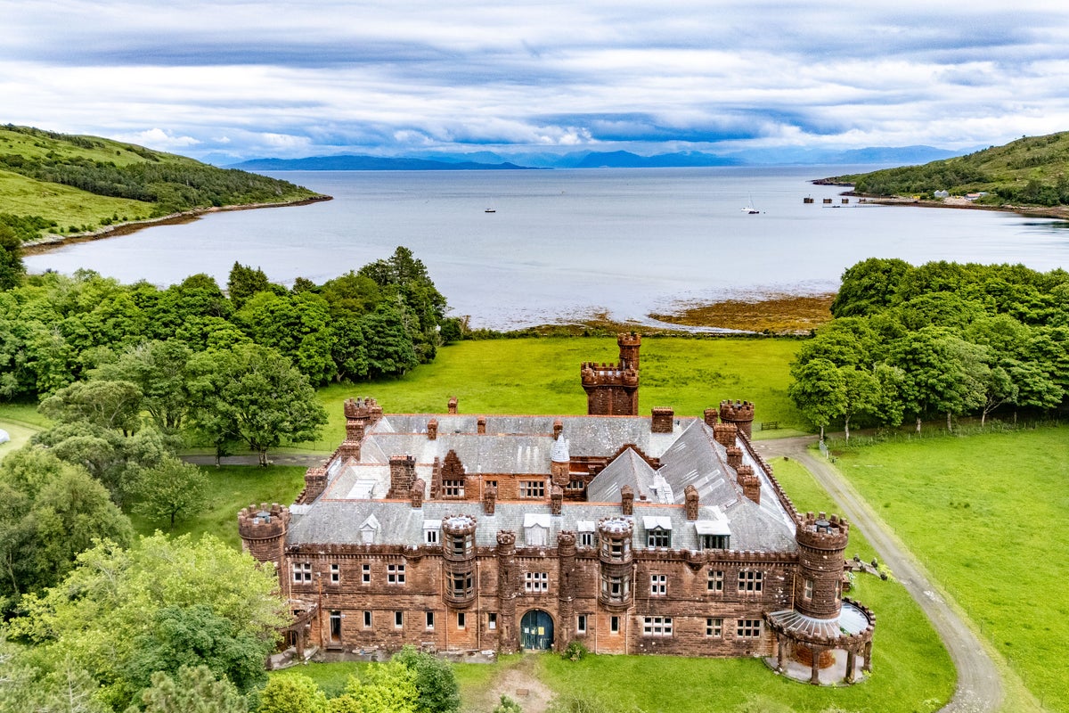 Historic island castle visited by The King put up on market after ...