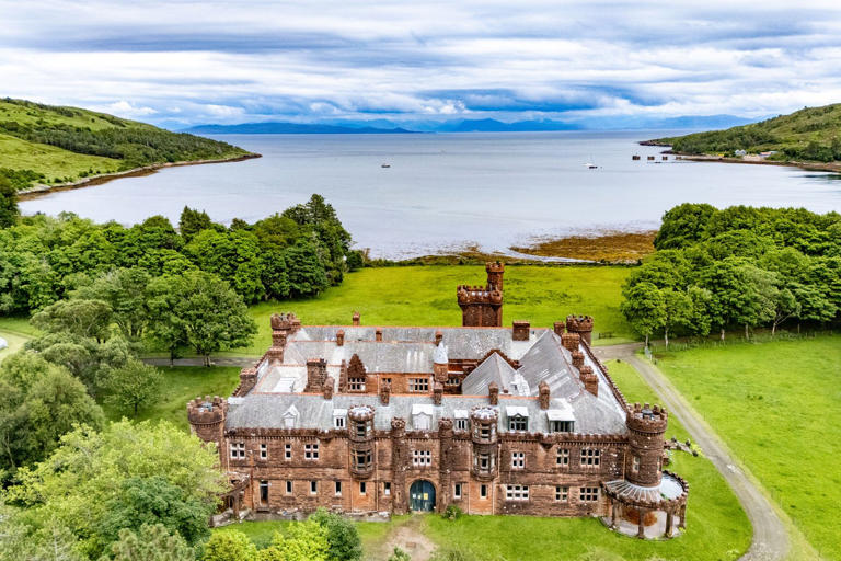 Historic island castle visited by The King put up on market after ...